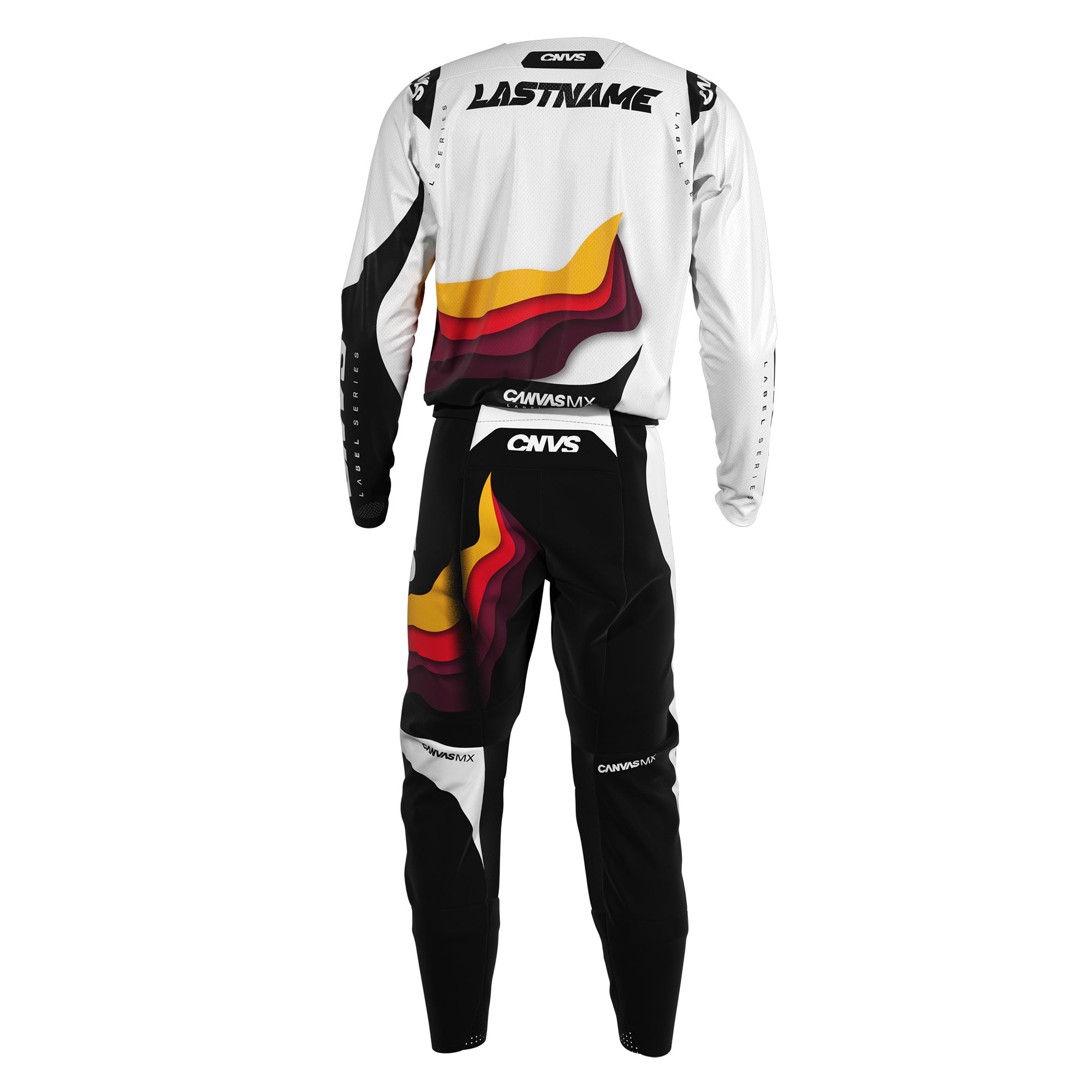 Label Series 10 Custom Motocross Gear - Black - Canvas MX