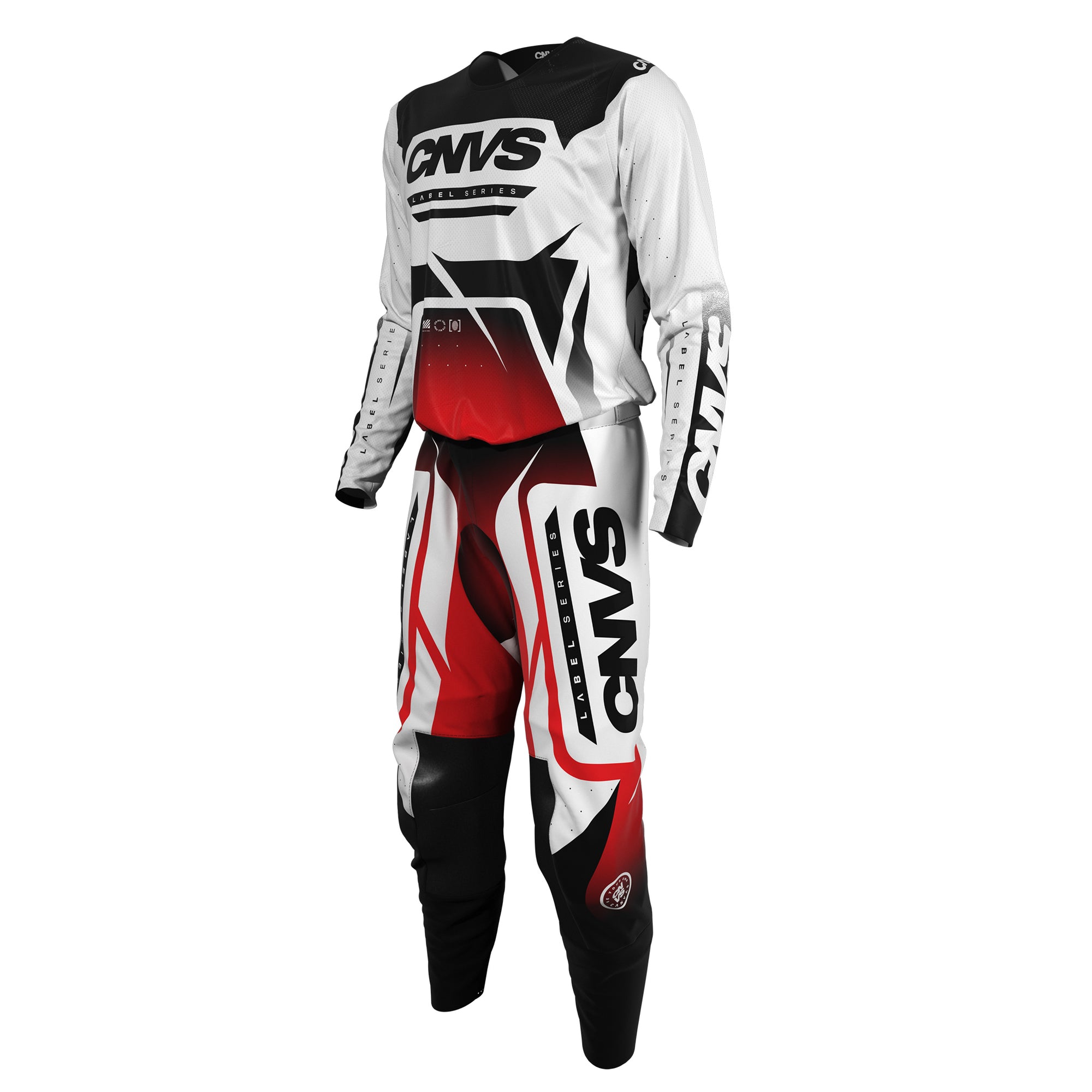 Label Series 13 Custom Motocross Gear - Red Fade - Canvas MX